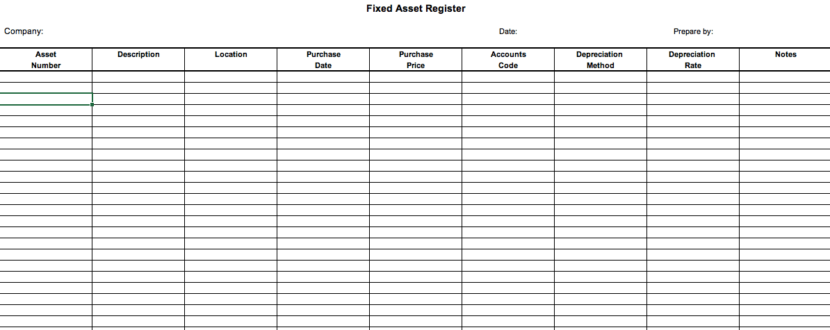 What Is A Fixed Asset Register Definition And FREE Excel Template